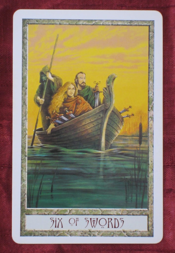 Six of Swords Tarot Card for Thursday - Daily Tarot Girl