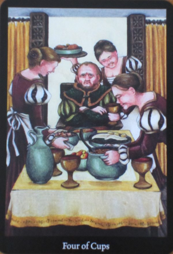 Four of Cups ~ Tarot Card for Tuesday - Daily Tarot Girl